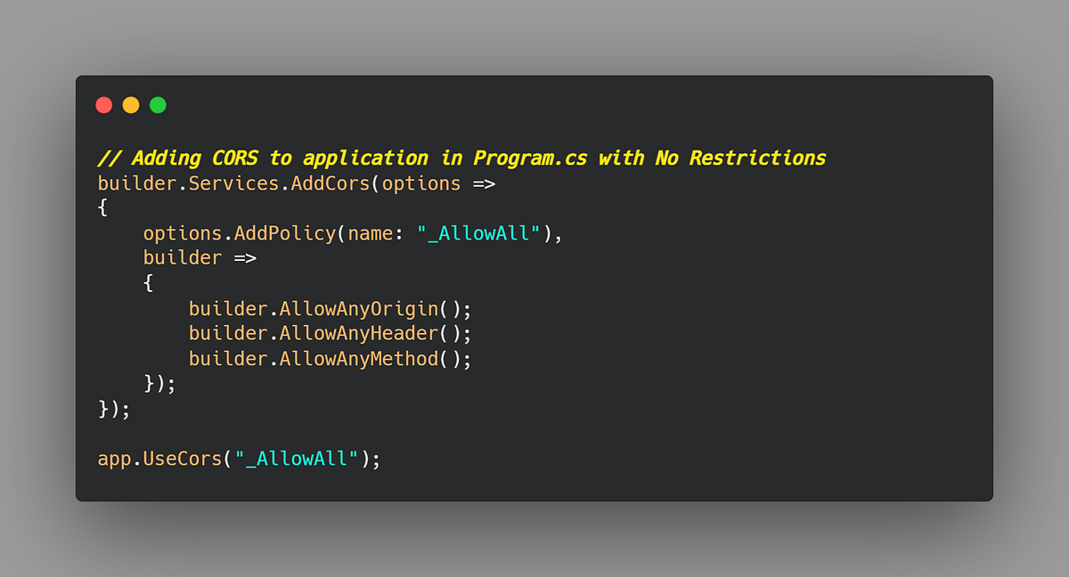 What is CORS in .NET and how to enable them in .NET | by Muhammad Waseem | Medium