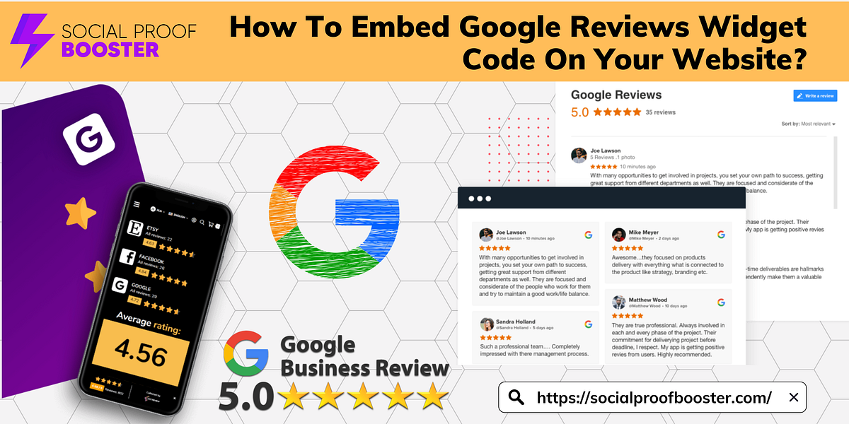 How To Embed Google Reviews Widget Code On Your Website? - Social Proof ...