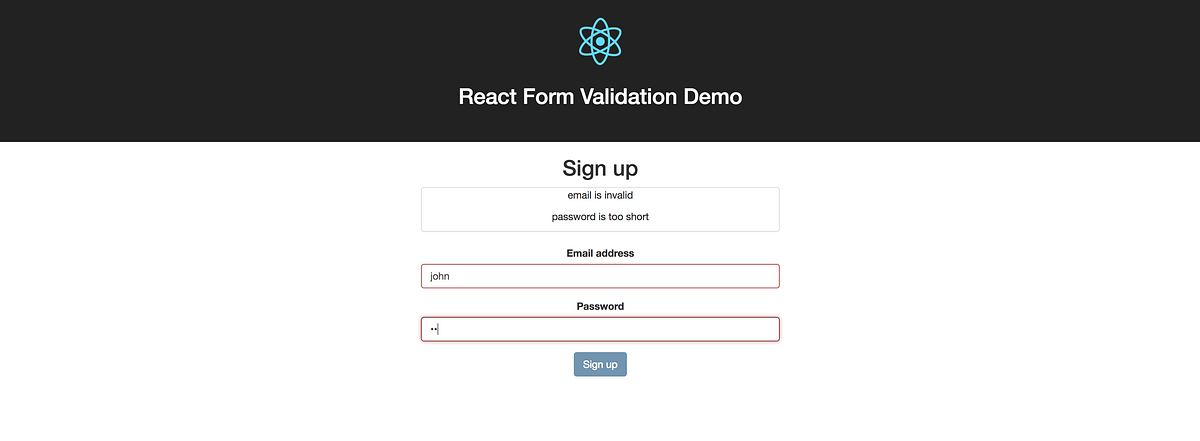 How to do Simple Form Validation in #Reactjs | by Hrishi Mittal | HackerNoon.com | Medium