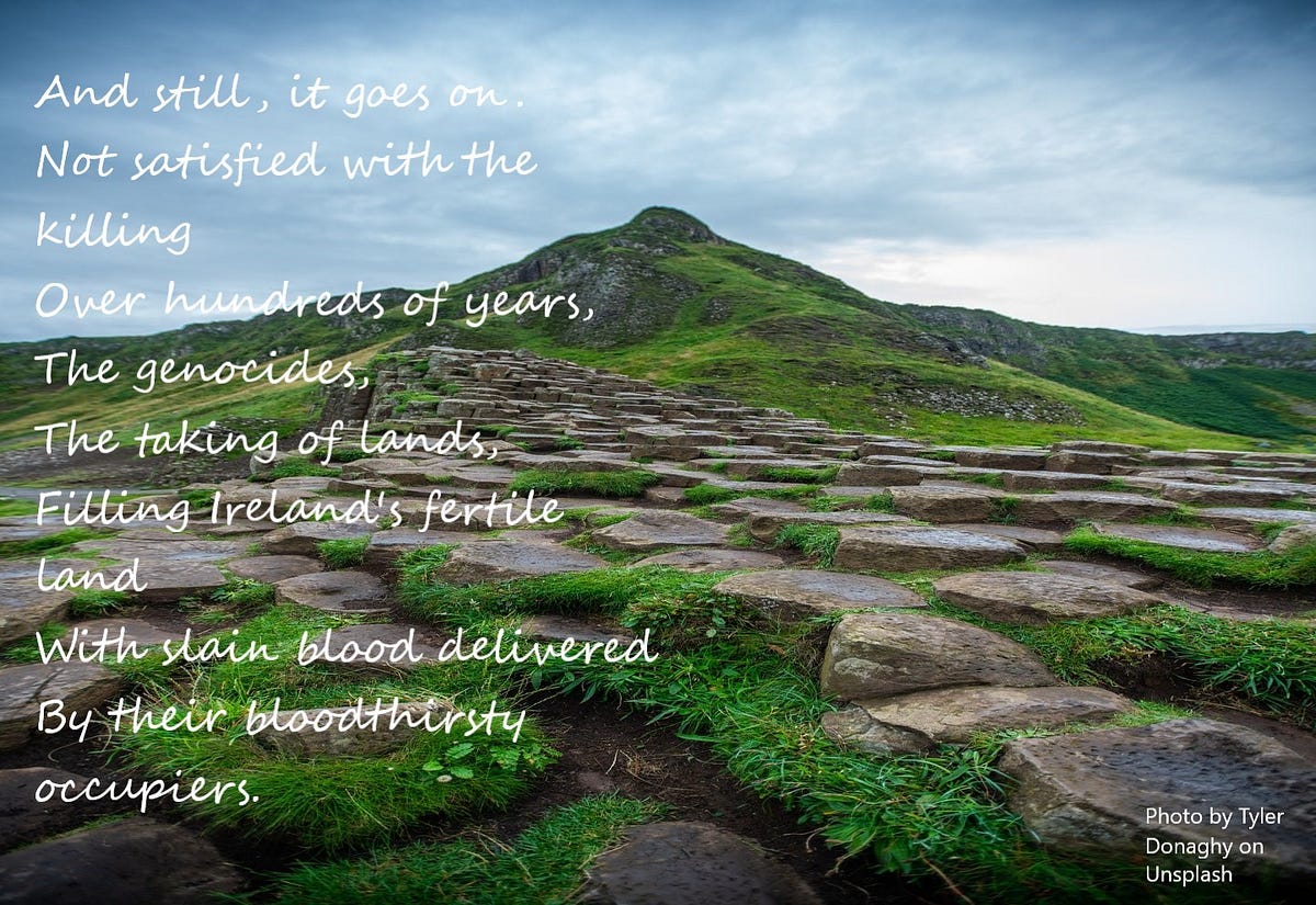 Irelands Oppression. A Free Verse Poem | by James G Brennan ...