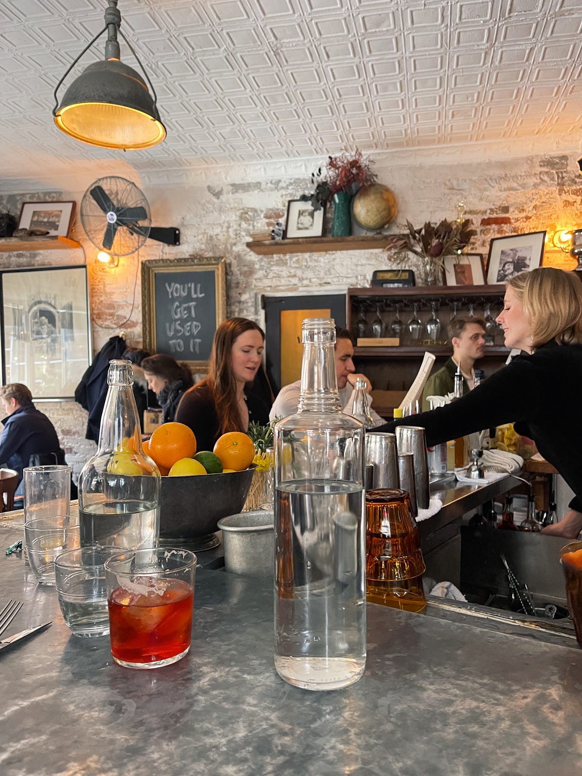 When Three Solo Brunch Diners Sit in a Row at the Bar (… and I was the ...