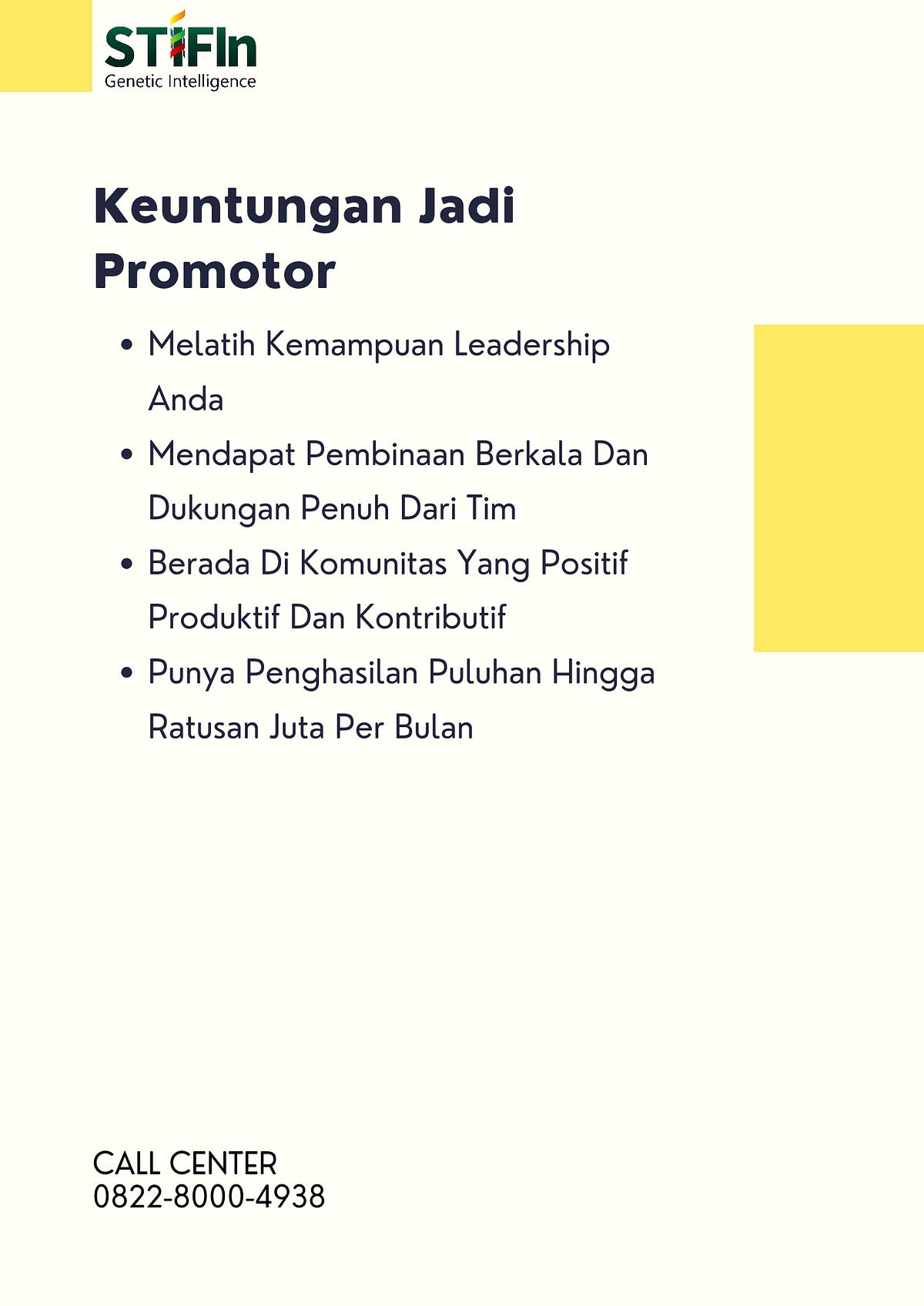Buka Usaha Jasa Promotor STIFIn Jakarta Barat HP 0822–8000–4938 | by ...