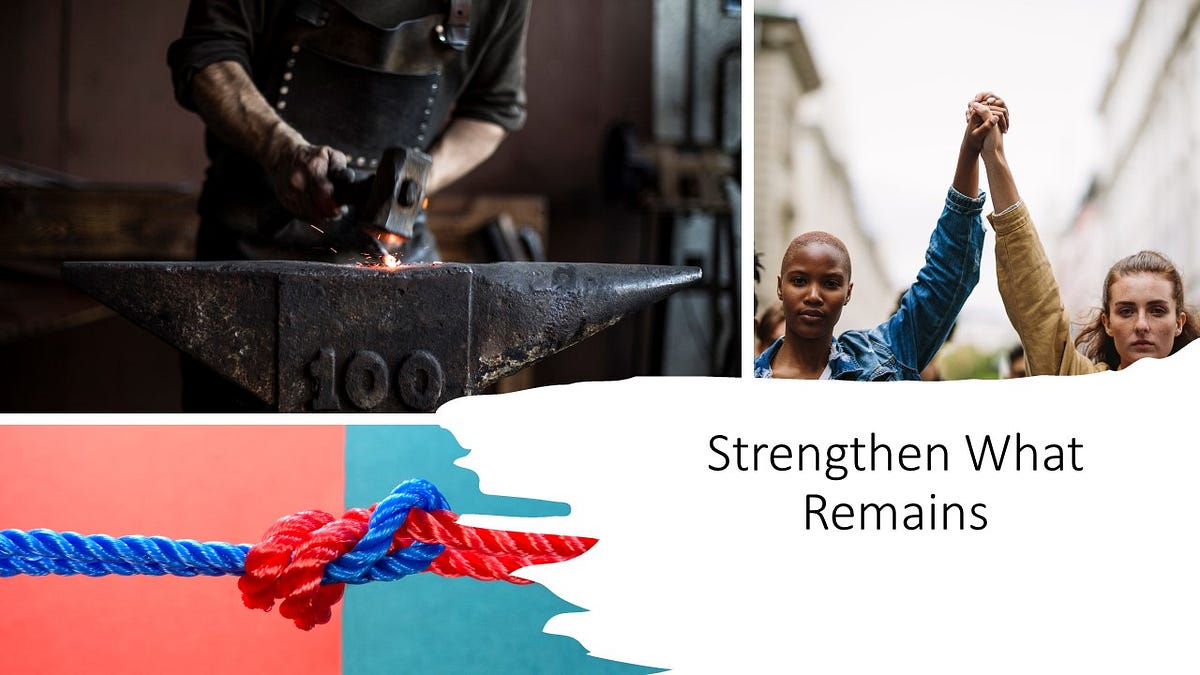 Strengthen What Remains. Be watchful, and strengthen the things… | by ...