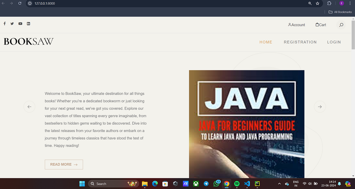 My First Python Django Project: Building an Online Bookstore | by Elbin joy | Medium