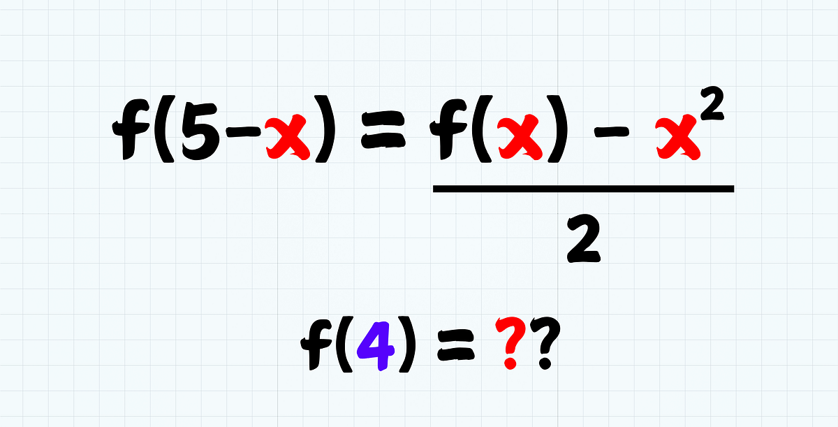 A Classic Functional Equation. This Problem Will Make You Think | by ...