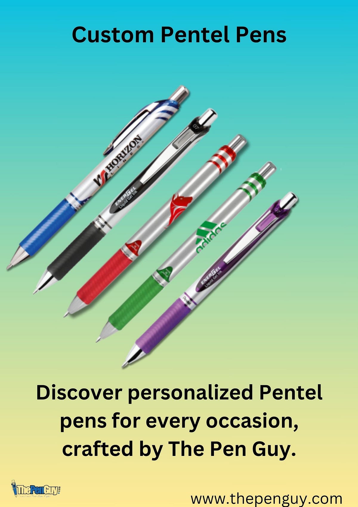 Premium Custom Pentel Pens for Your Brand - Thepenguy - Medium