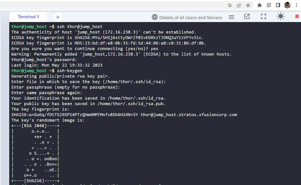 Kodekloud challenge — Task 8 — Linux SSH Authentication | by Koiki Shakirat | Medium