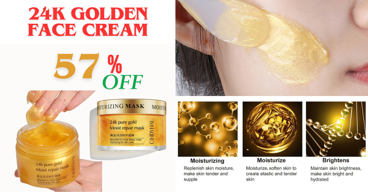 24K Golden Face Cream- Collagen Moisturizer & Sleeping Mask. | by ...