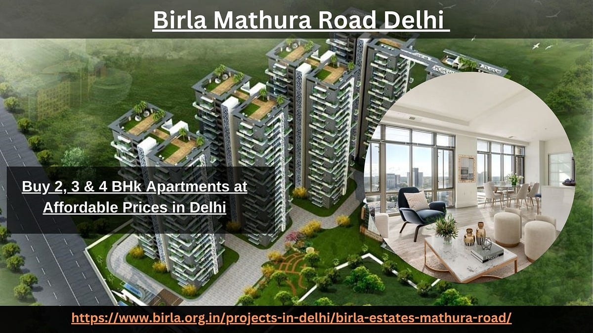 Birla Mathura Road Delhi | Buy 2, 3 & 4 BHK Luxury Apartments ...
