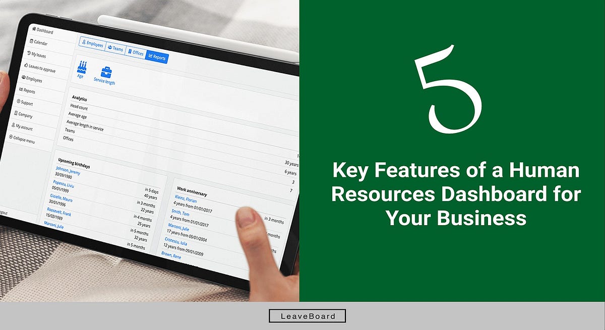 5 Key Features of a Human Resources Dashboard for Your Business | by ...