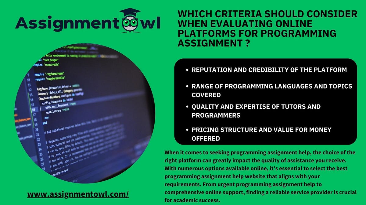 Which Criteria Should You Consider When Evaluating Online Platforms for Programming Assignments ...