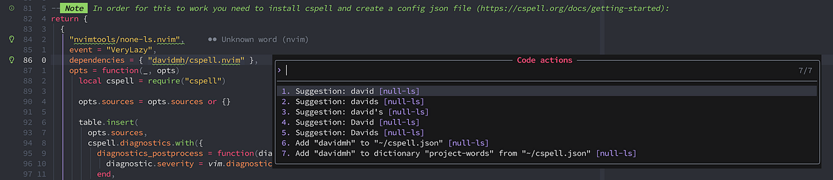 Spell Checking Code in Neovim (Like in VSCode) | by Kos Perun | Jun, 2025 | Medium