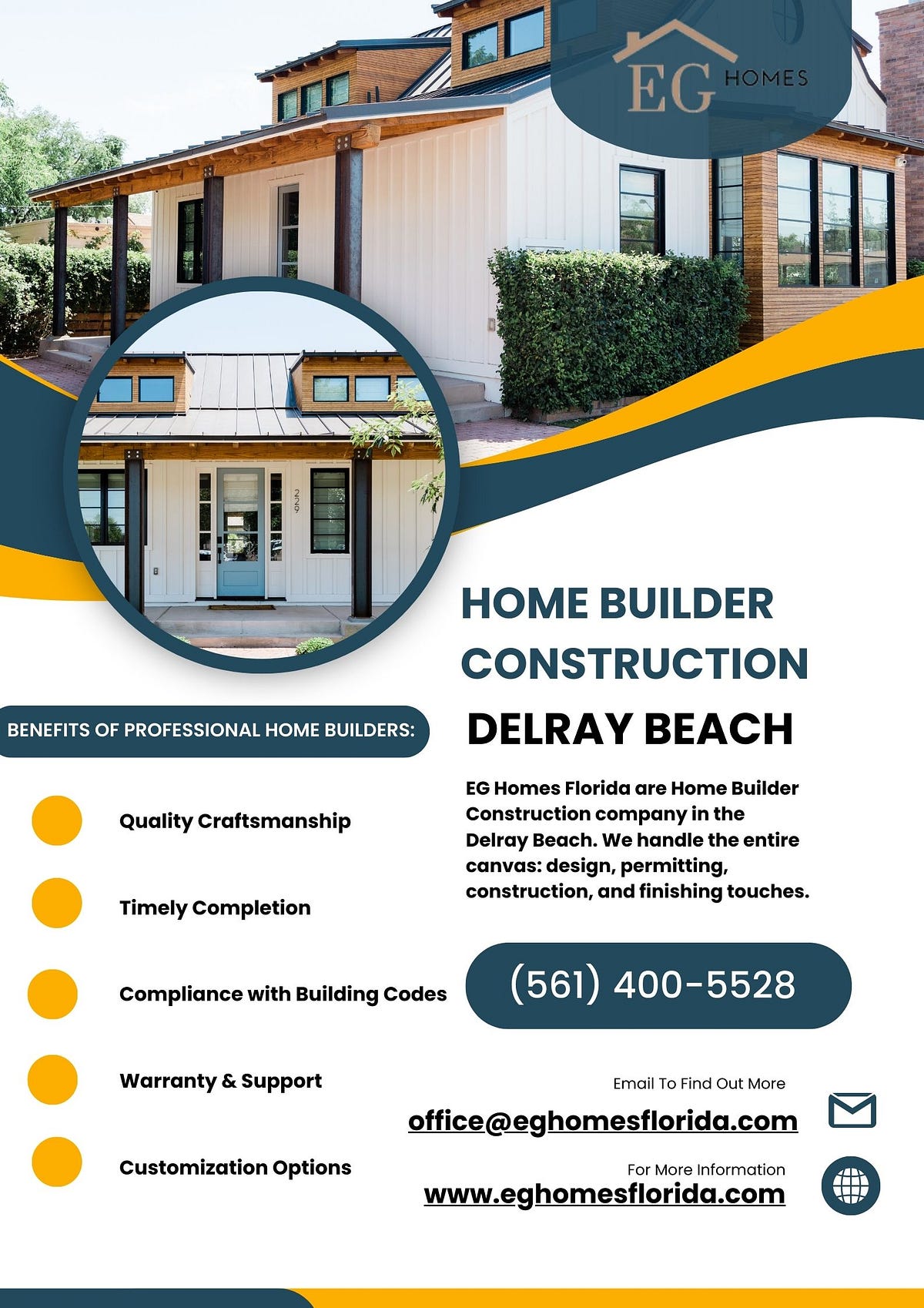 Home Builder Construction Delray Beach - EG Homes Florida - Medium