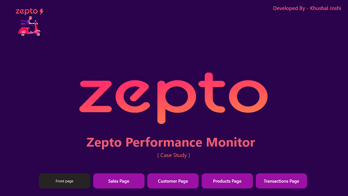 How I Built a Sales Dashboard for Team Zepto Using Excel, SQL, Python ...
