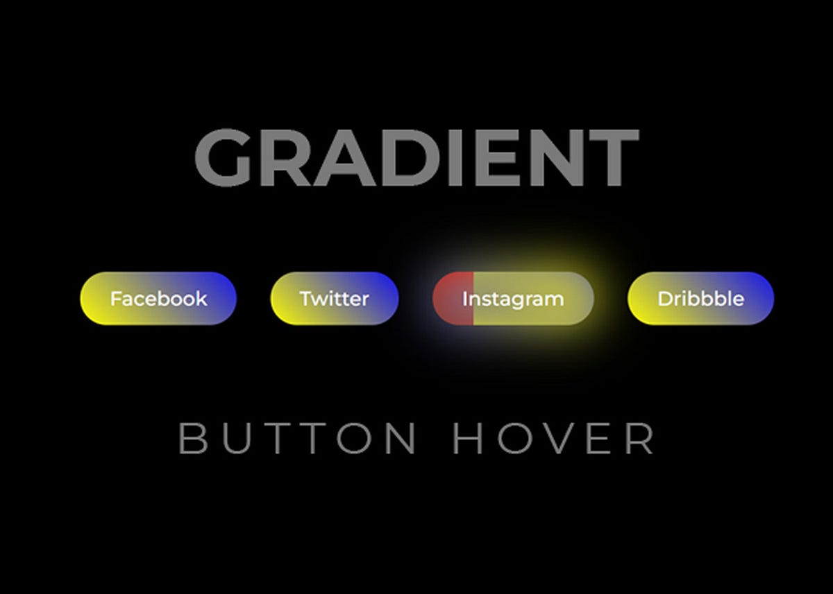 CSS Gradient Button Hover Animation - Nandini Biswas - Medium