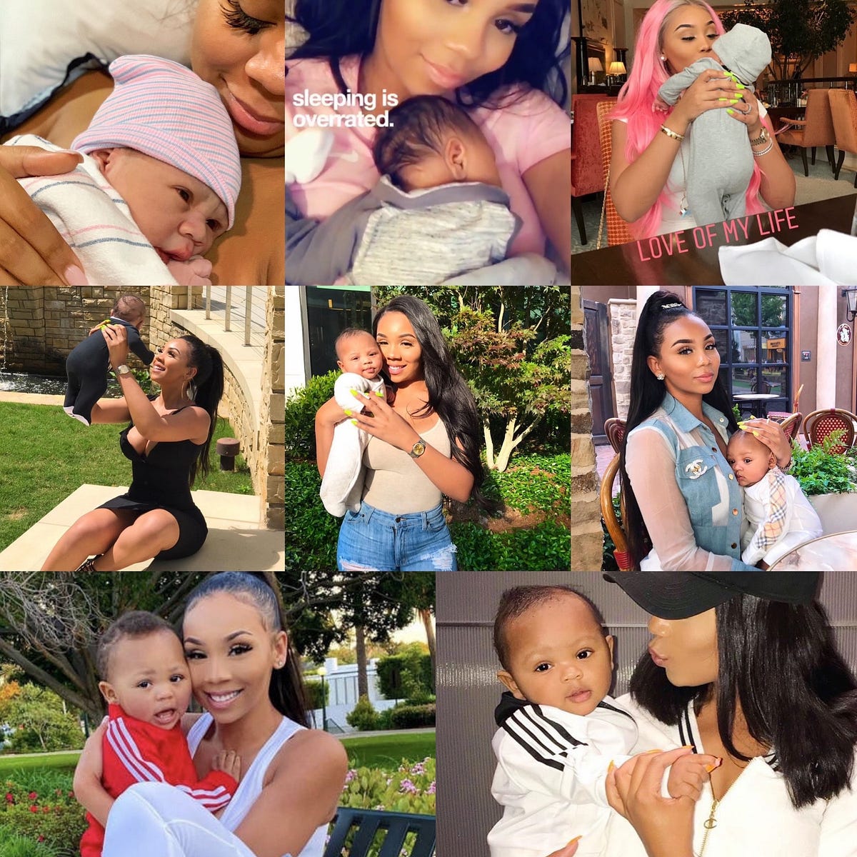 New photos of Aaleeyah Petty with Son — Kaden Williams…over the months ...