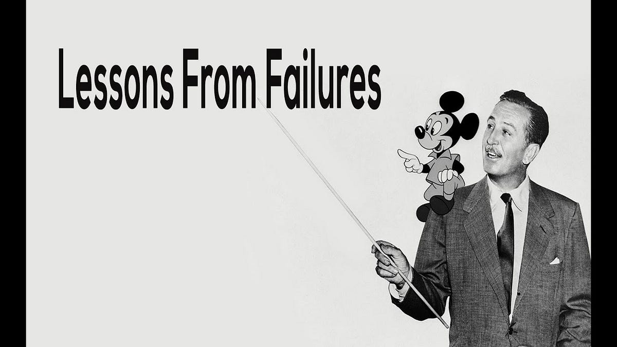 The secret of how Walt Disney was a failure lessons to help you Win ...