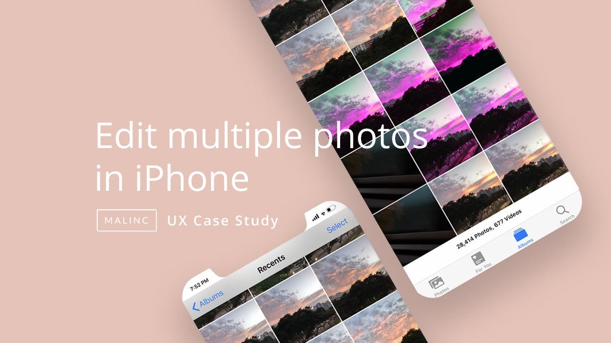 Edit multiple photos in iPhone – UX case study | by Vimal 'Malinc | Mac ...