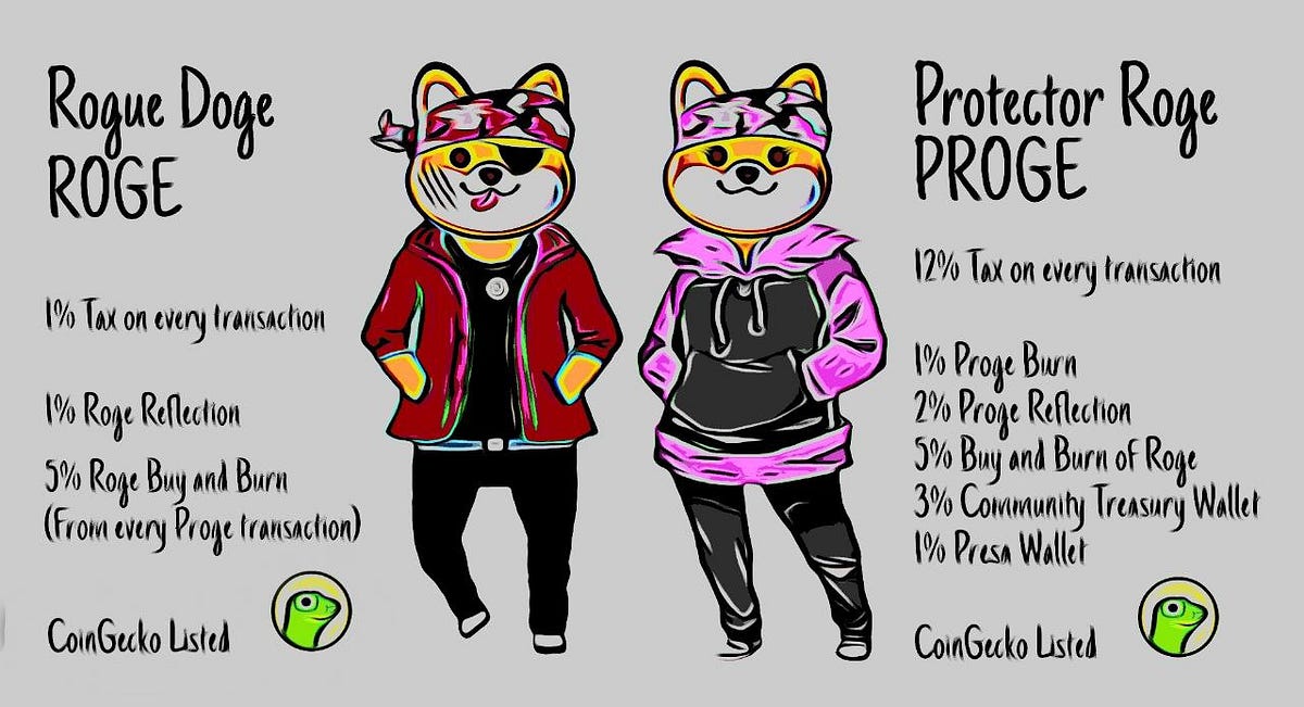 Introducing $PROGE & $ROGE. The Rogue twins are two evolutionary… | by ...