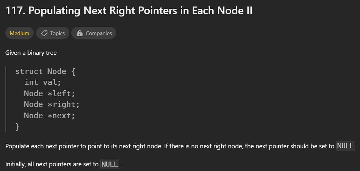 One Day One LeetCode — 10/29 - Tosha Tang - Medium