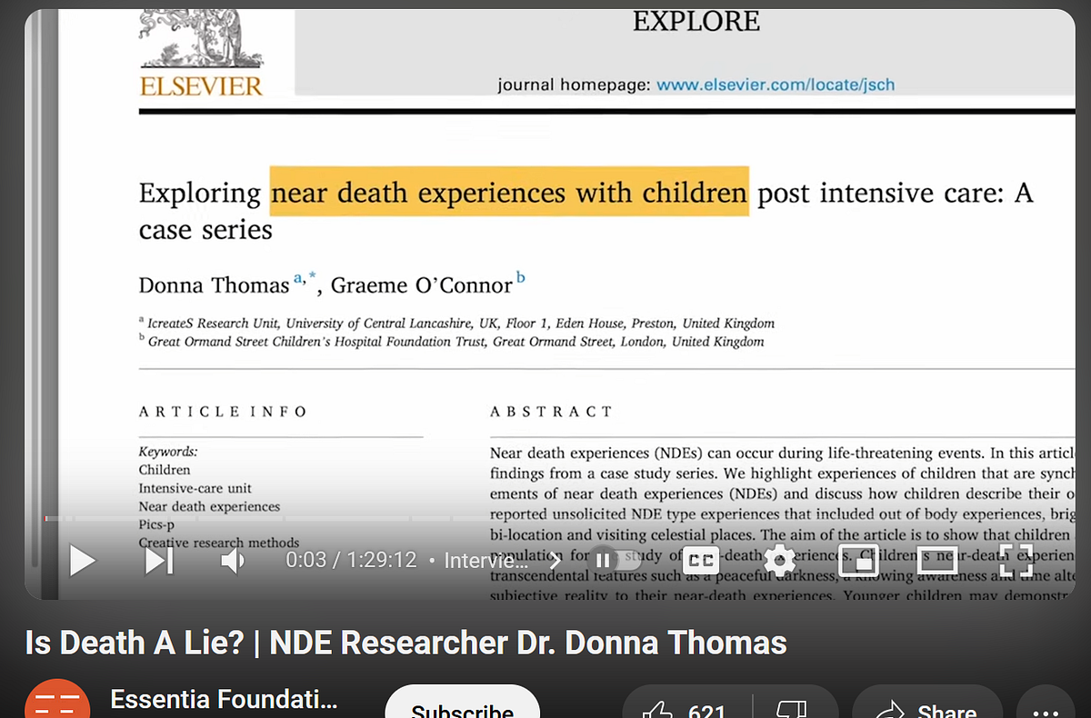 The Near Death Experience, with Doctor D Thomas. | by John Ege | Medium