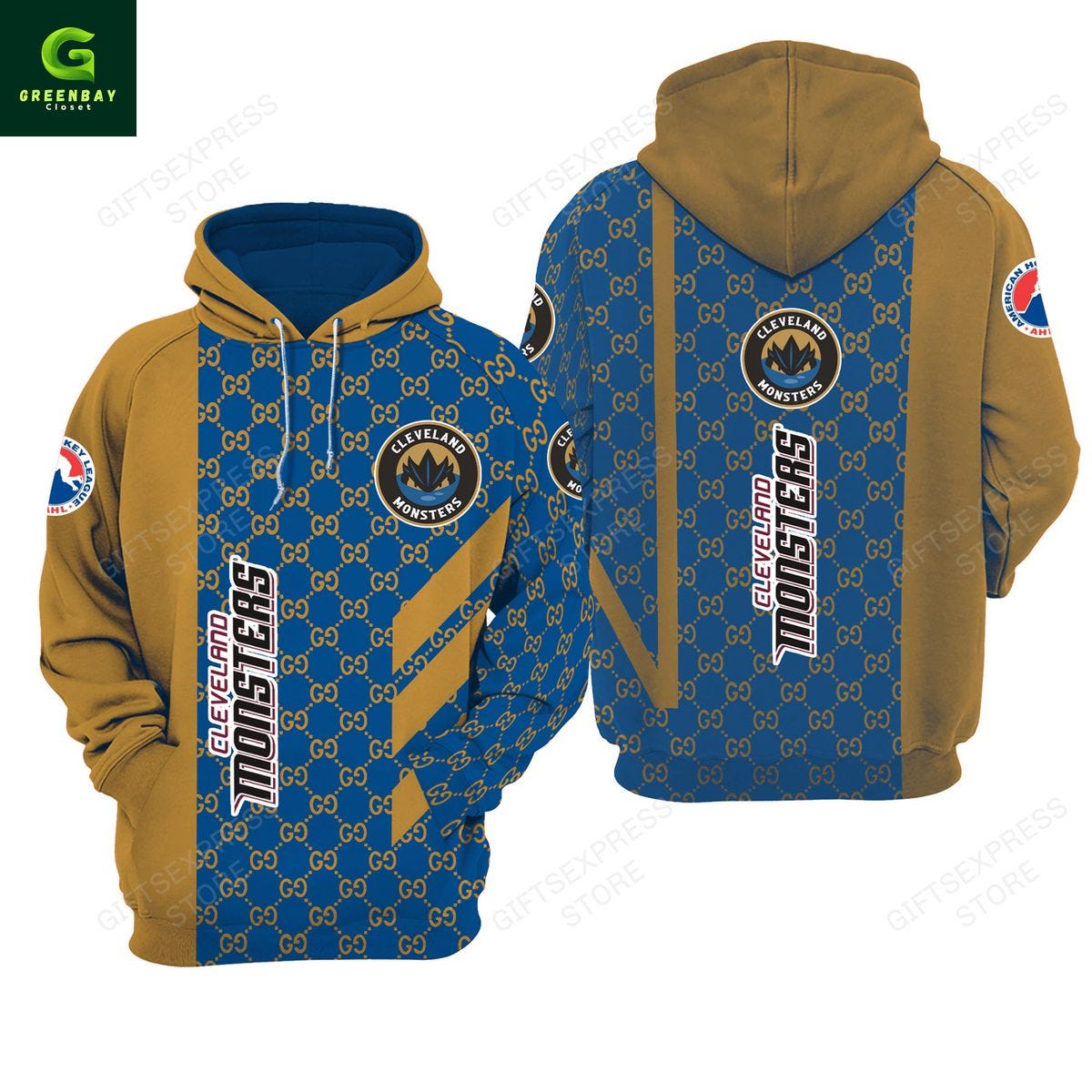 AHL Cleveland Monsters Gucci Luxury Hoodie: Show Team Pride in Style ...