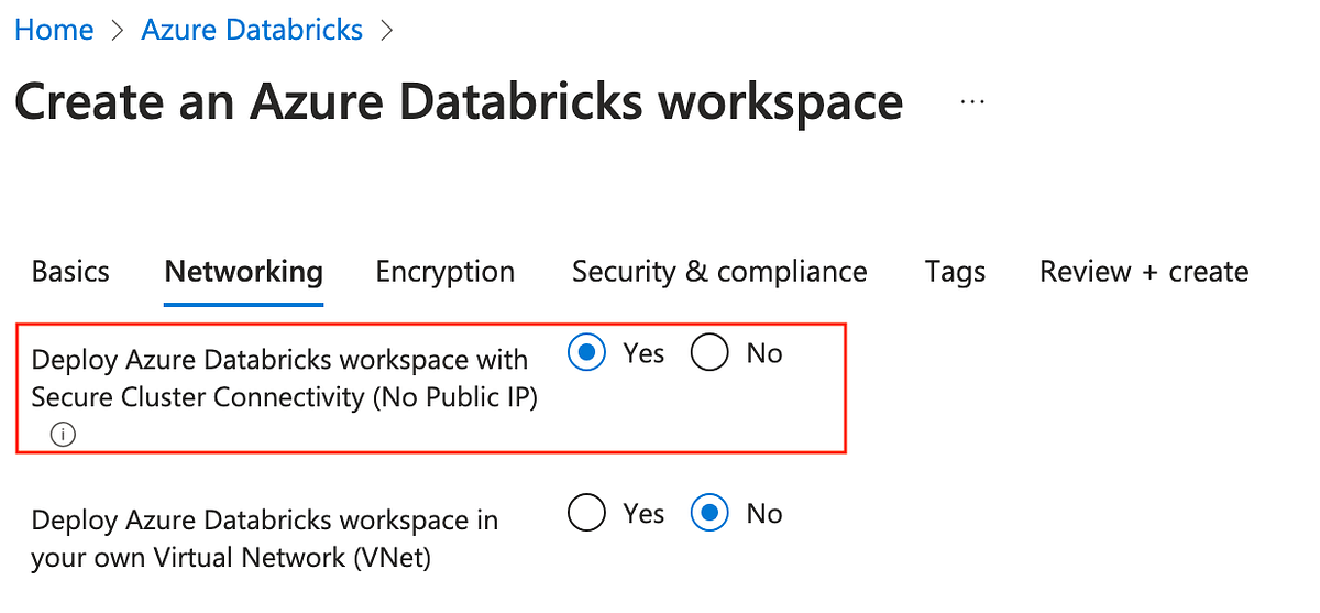 How to disable NAT Gateway for Azure Databricks | by Keith Tan | Medium