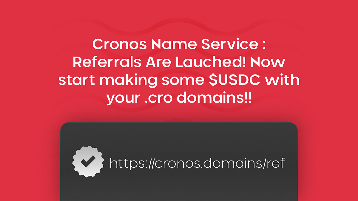 CNS Referrals are Here 🤩!!. Cronos Name Service has launched Name… | by ...