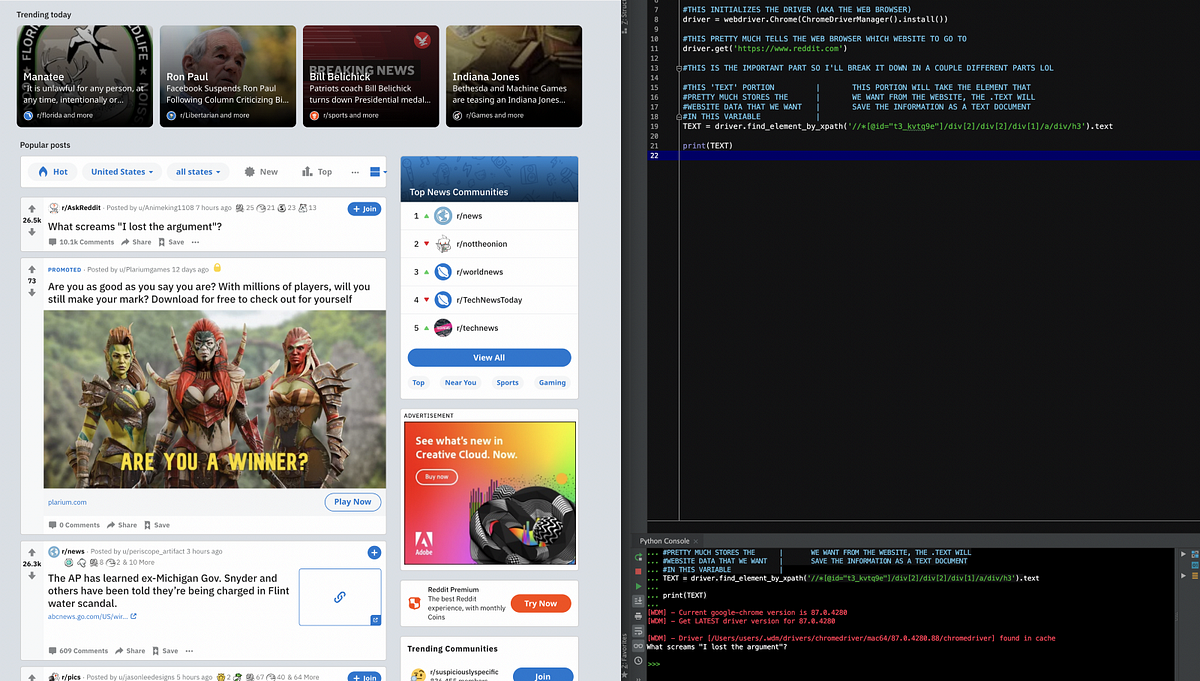 How To Scrape Websites Using Python + Selenium | by Manpreet Singh | Medium