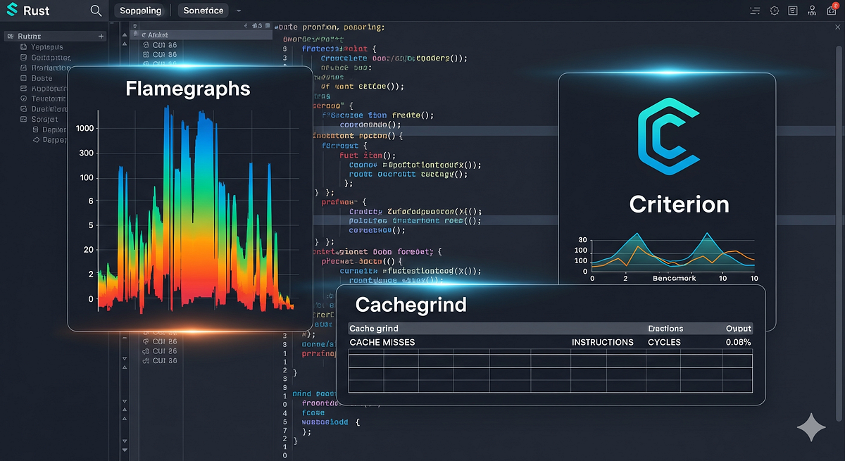 Profiling Rust Like a Pro: Criterion, Flamegraphs, and Cachegrind | by Tech&Talk | Medium