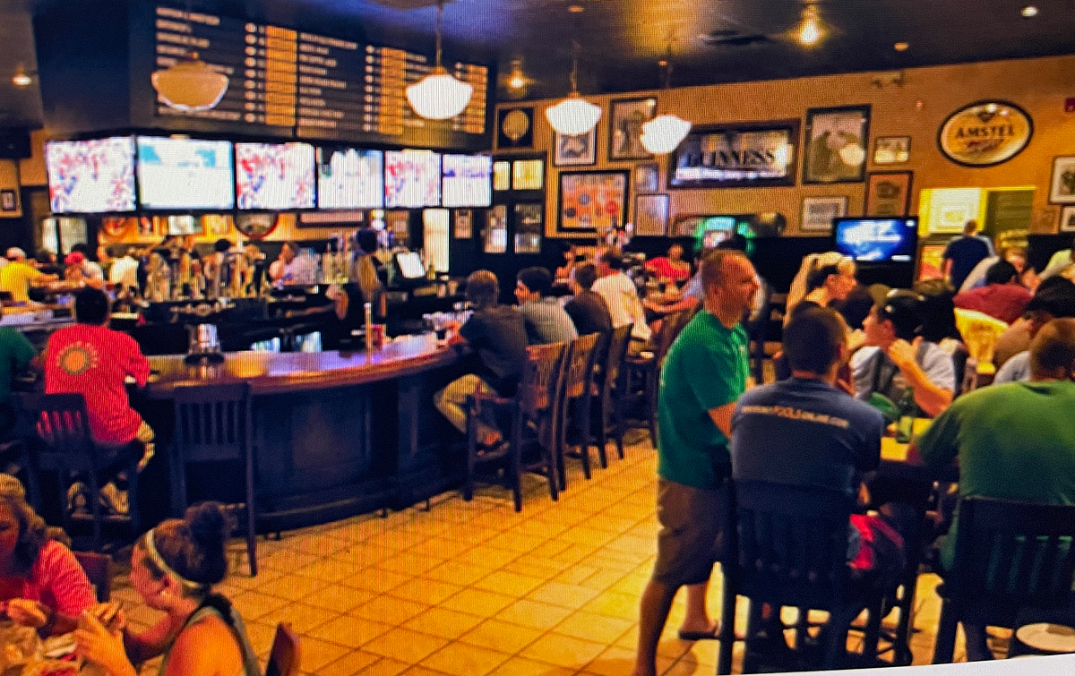 The Oldest Guy in the Room. The gigantic sports bar was lined with ...