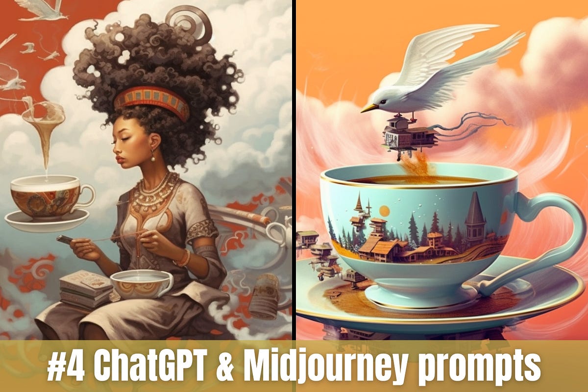#4 ChatGPT text prompts for Midjourney — Add this art style, and see ...