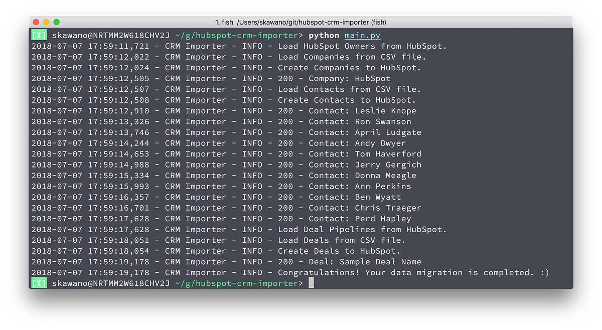 HubSpot CRM Importer. I wrote a tiny Python script for… | by Shinobu ...