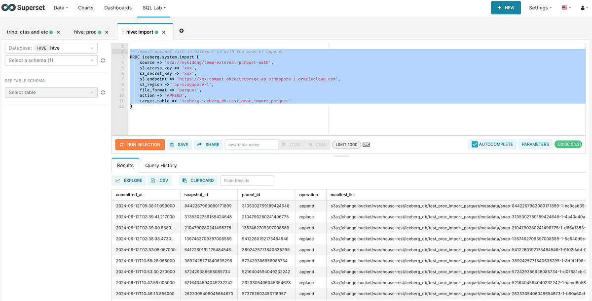 Load Files to Iceberg Table using SQL in Chango | by Kidong Lee | Dev Genius