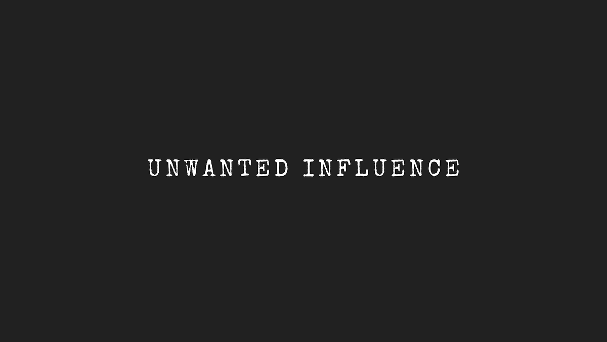 3. Unwanted influence. It hits me in shower. | by Thomas Willer | Medium