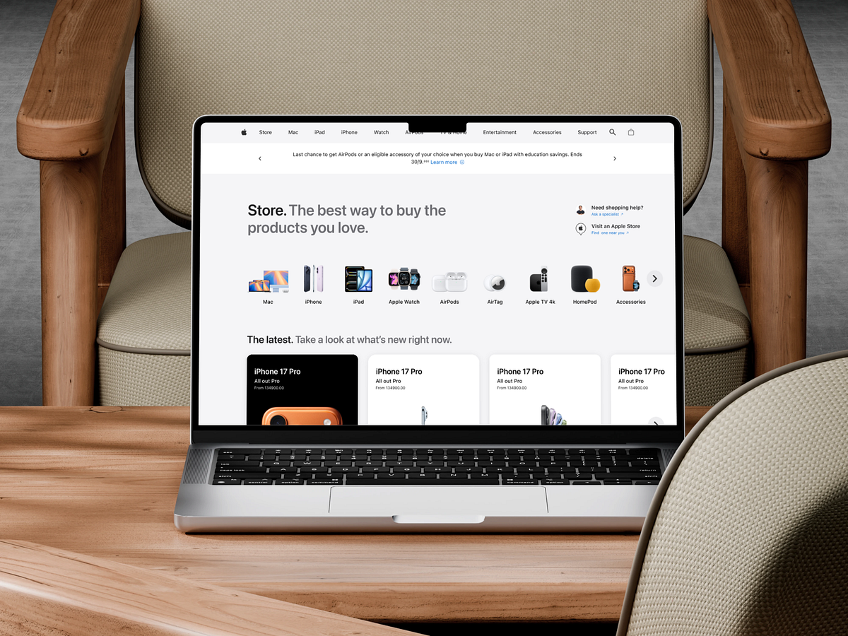 What I Learned Recreating Apple’s Landing Page — A UI/UX Case Study ...