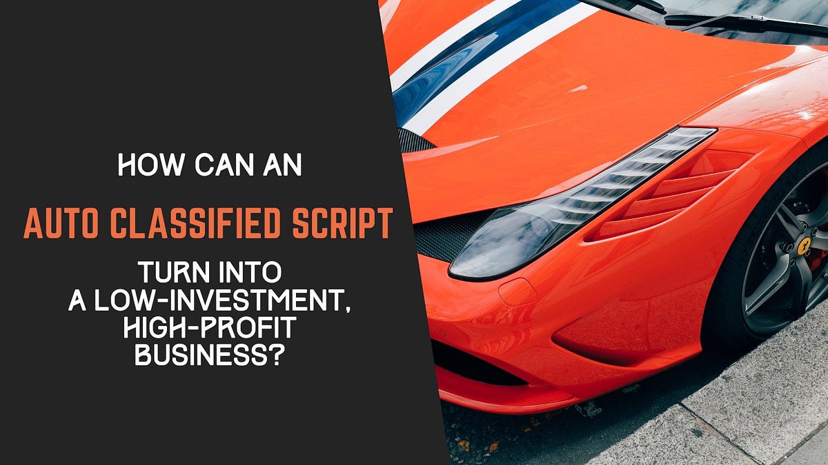 How Can an Auto Classified Script Turn Into a Low-Investment, High ...