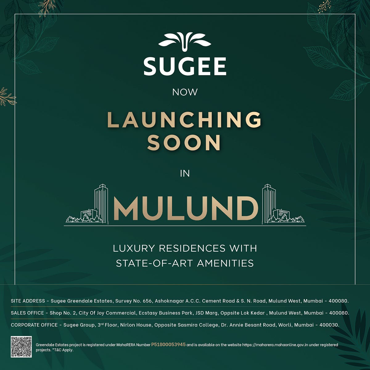 Sugee Greendale Estates — Luxurious 1 & 2 Bed Residences at Mulund ...