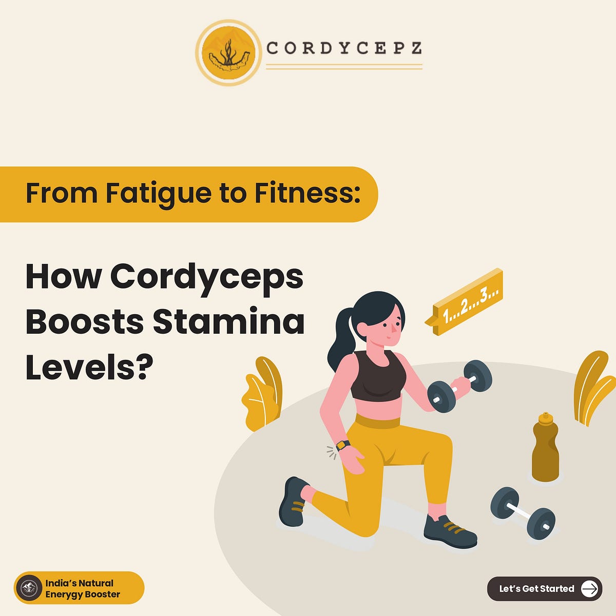 How Cordyceps Boosts Stamina Levels? - Cordycepz Cure - Medium