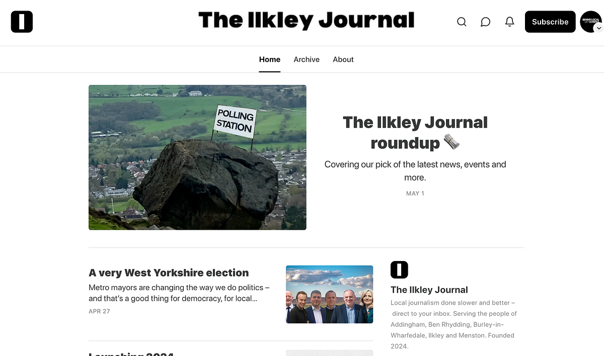 ‘Slow journalism’ newsletter launched for West Yorkshire town | by ...