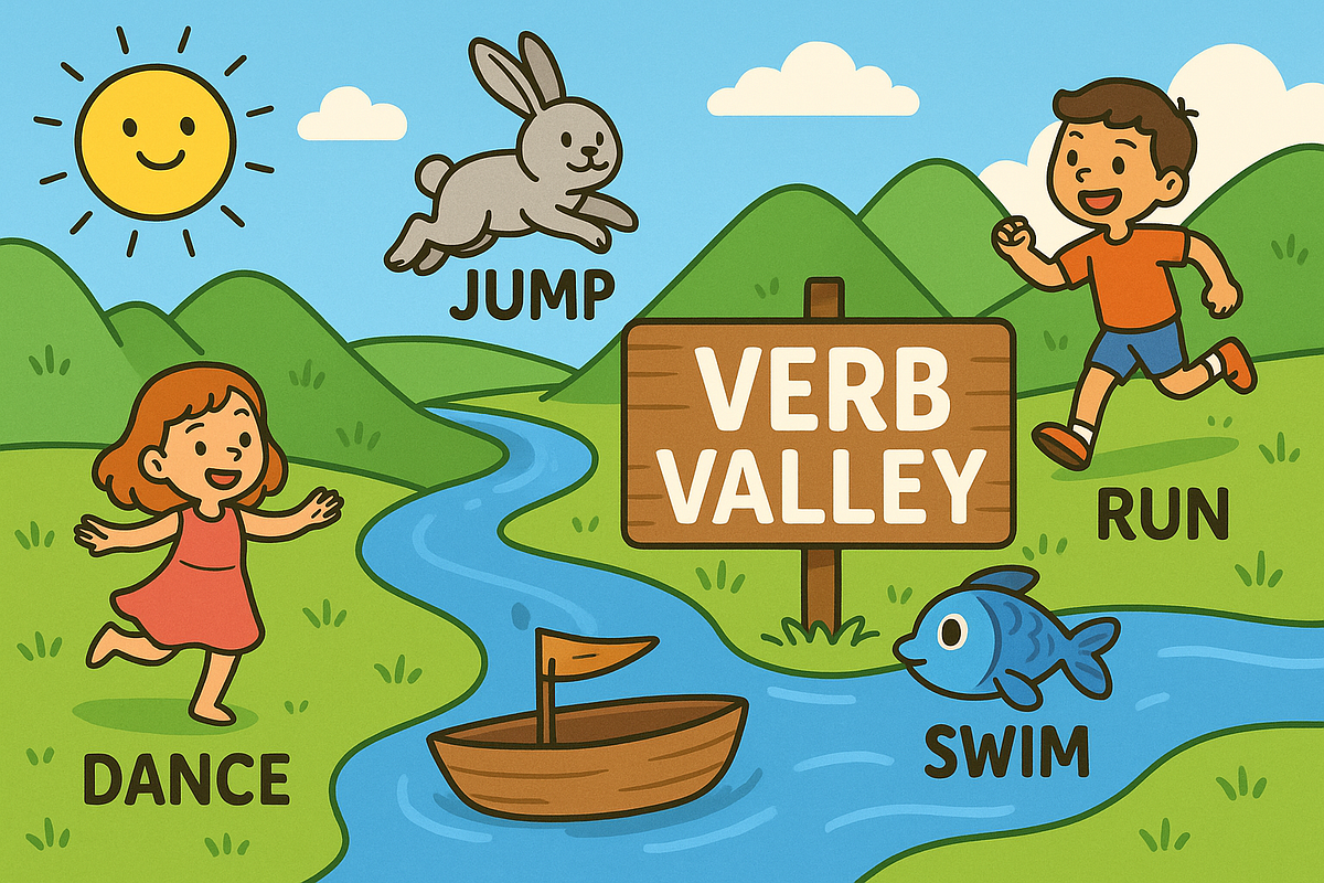 What Is a Verb? Let’s Explore Valley! | by Richard Fan | May, 2025 | Medium