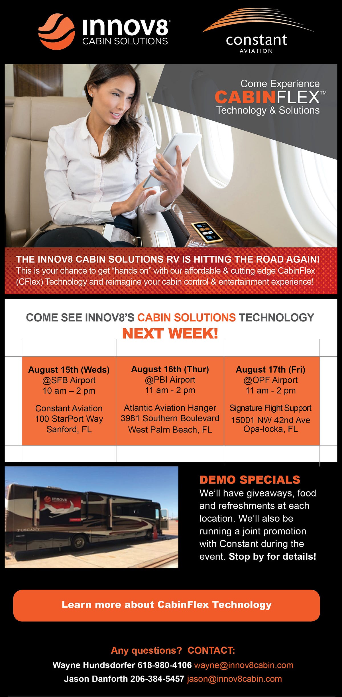 Here’s your chance to get hands-on with our CabinFlex (CFlex ...