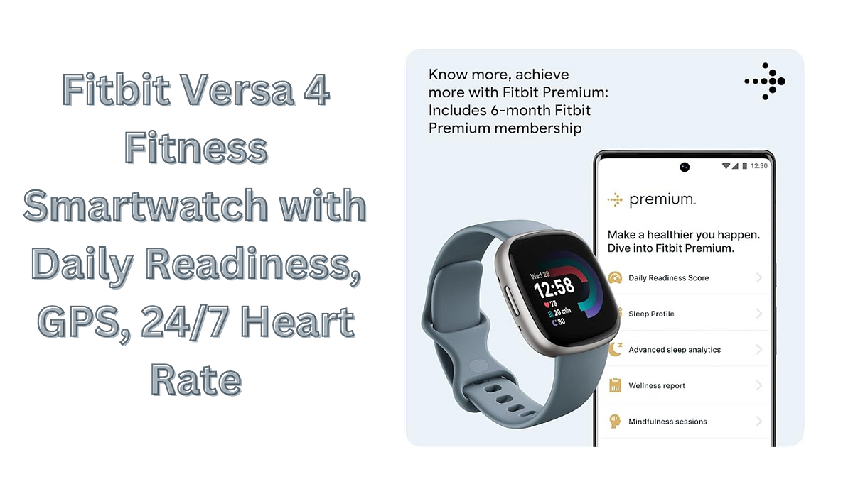 FFitbit Versa 4: GPS, 24/7 Heart Rate, 40+ Exercise Modes | by Jawed ...