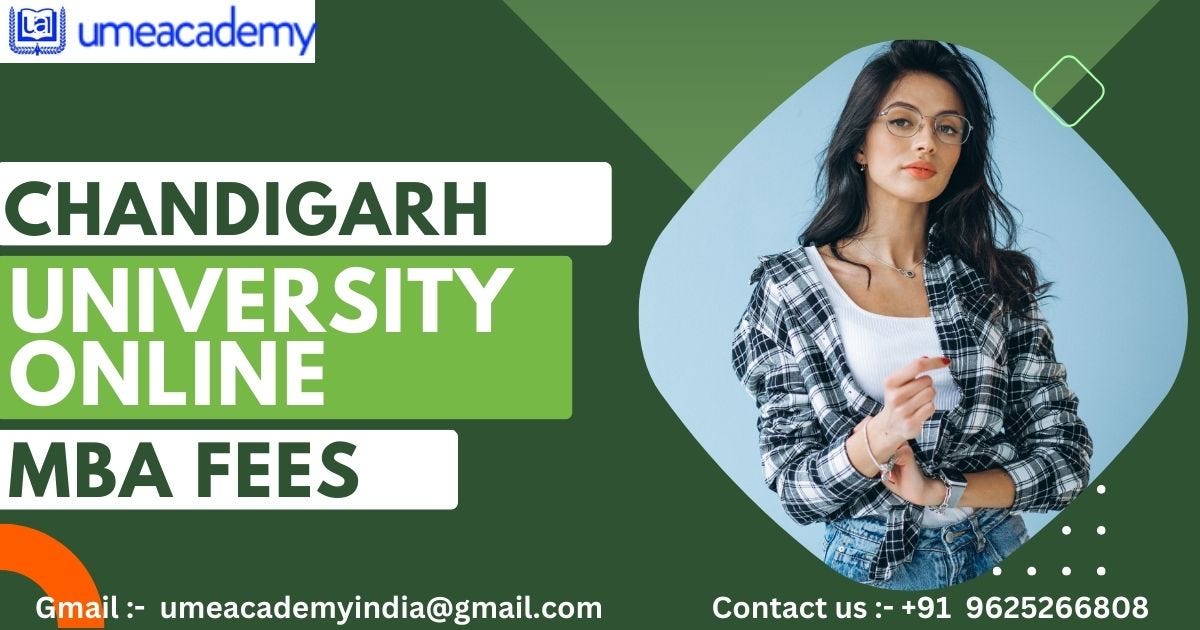 Chandigarh University Online MBA Fees - Vinay - Medium