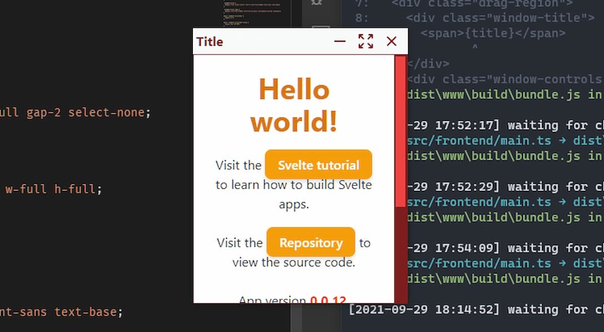 Electron Seamless Title Bar with Svelte and Tailwind | by Samuele | JavaScript in Plain English