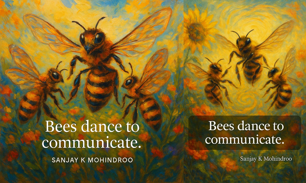 The Bee Code: How Dancing Bees Share Secrets of the Hive. | by Sanjay K ...