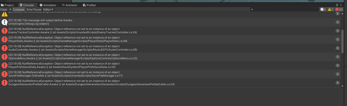 CotG Dev Log 7: Debugging & Repairing Runtime Errors | by Kenny Pruitt | Medium