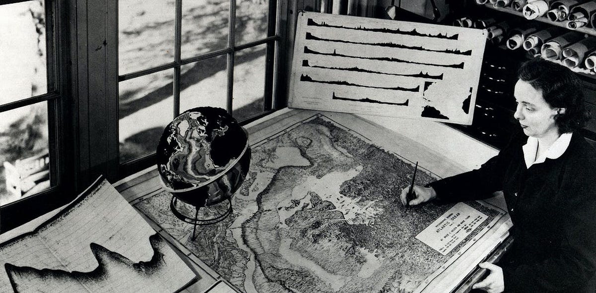 Women’s History Month: Marie Tharp pioneered mapping the bottom of the ...