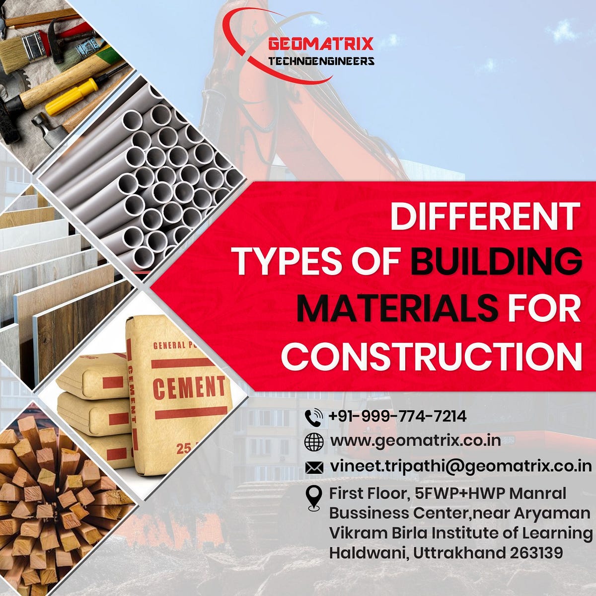 Different Types of Building Materials for Construction - Geomatrix - Medium
