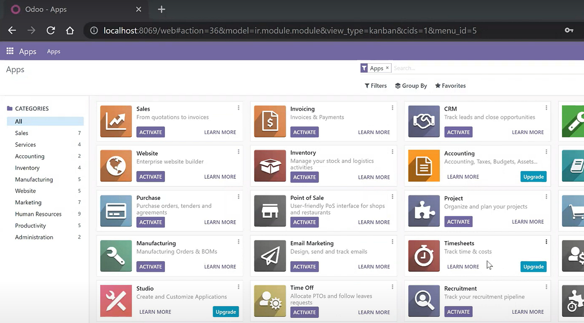 Instalasi Modul Aplikasi & Aktivasi Mode Developer pada Odoo 16 | by ...